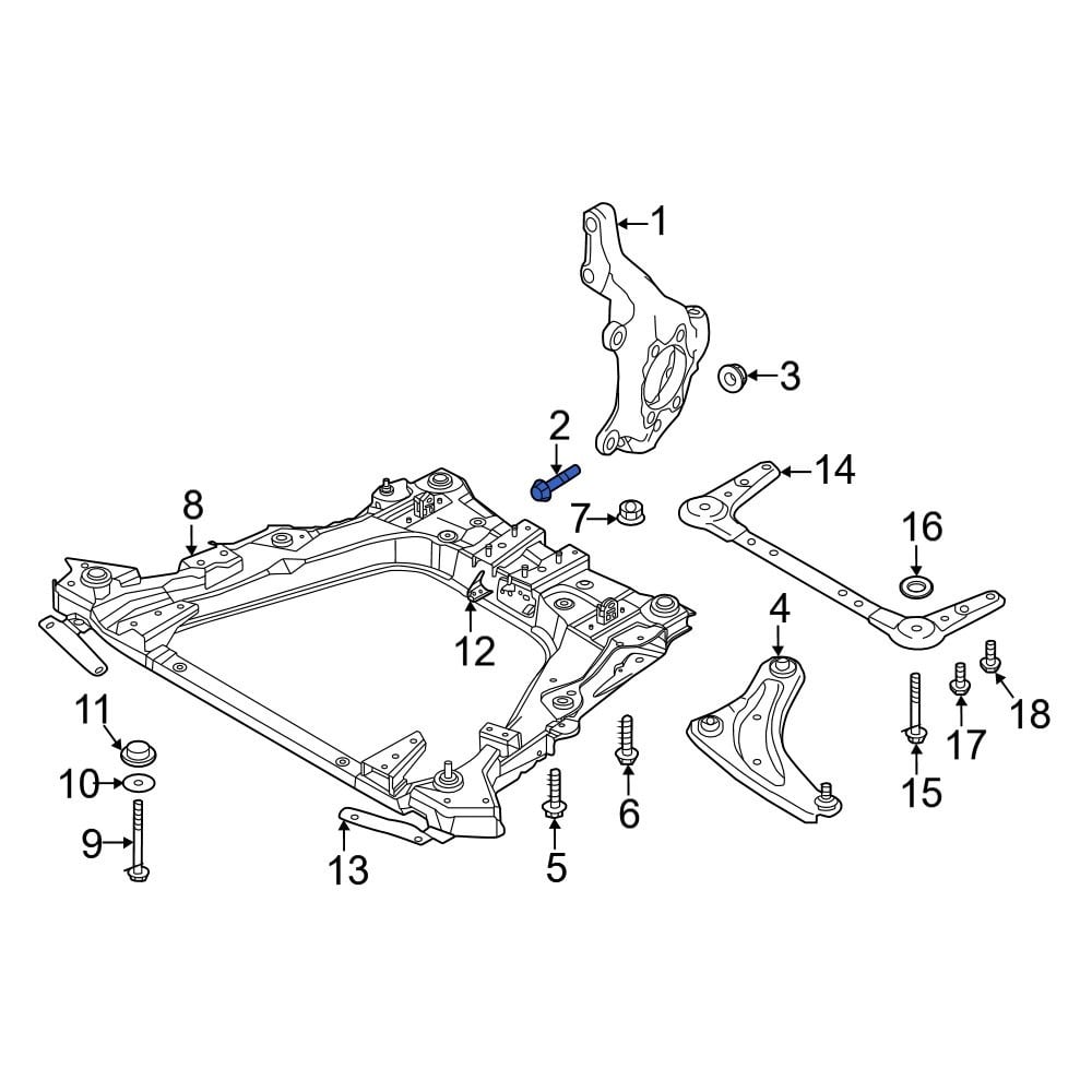 Nissan OE 40178AX06D - Steering Knuckle Bolt