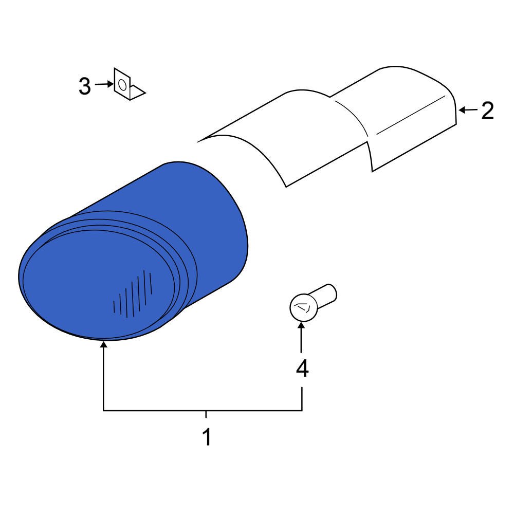 Nissan OE 261509B91D - Front Right Fog Light