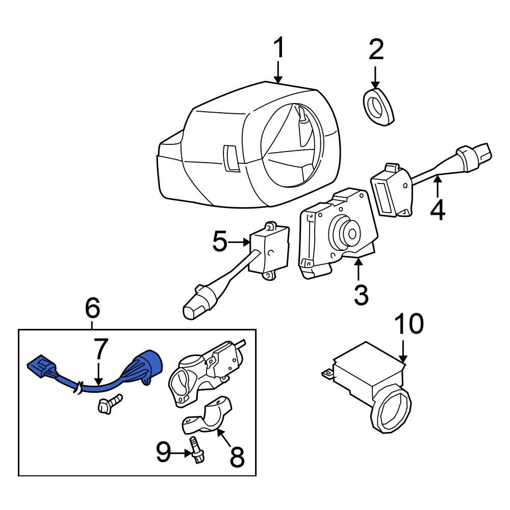 Nissan OE 487500M010 - Ignition Switch
