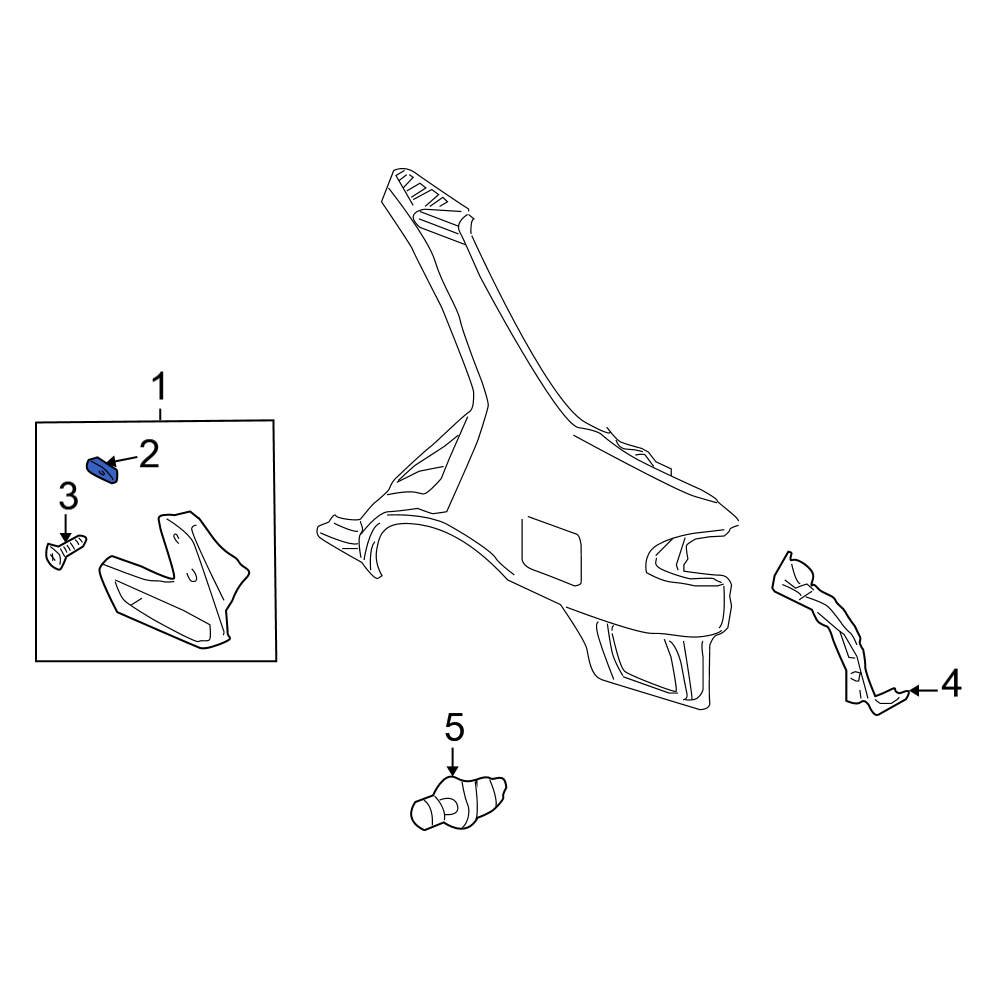 Nissan OE 0124100941 - Front Mud Flap Nut