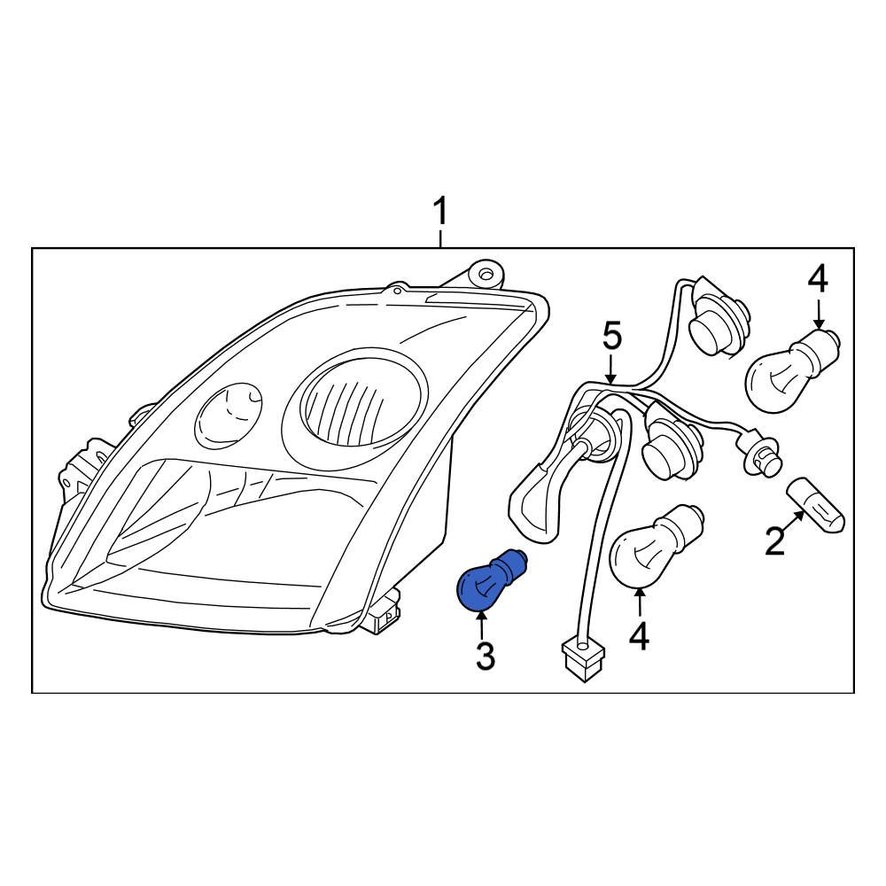 Nissan OE 262969B904 - Front Headlight Bulb