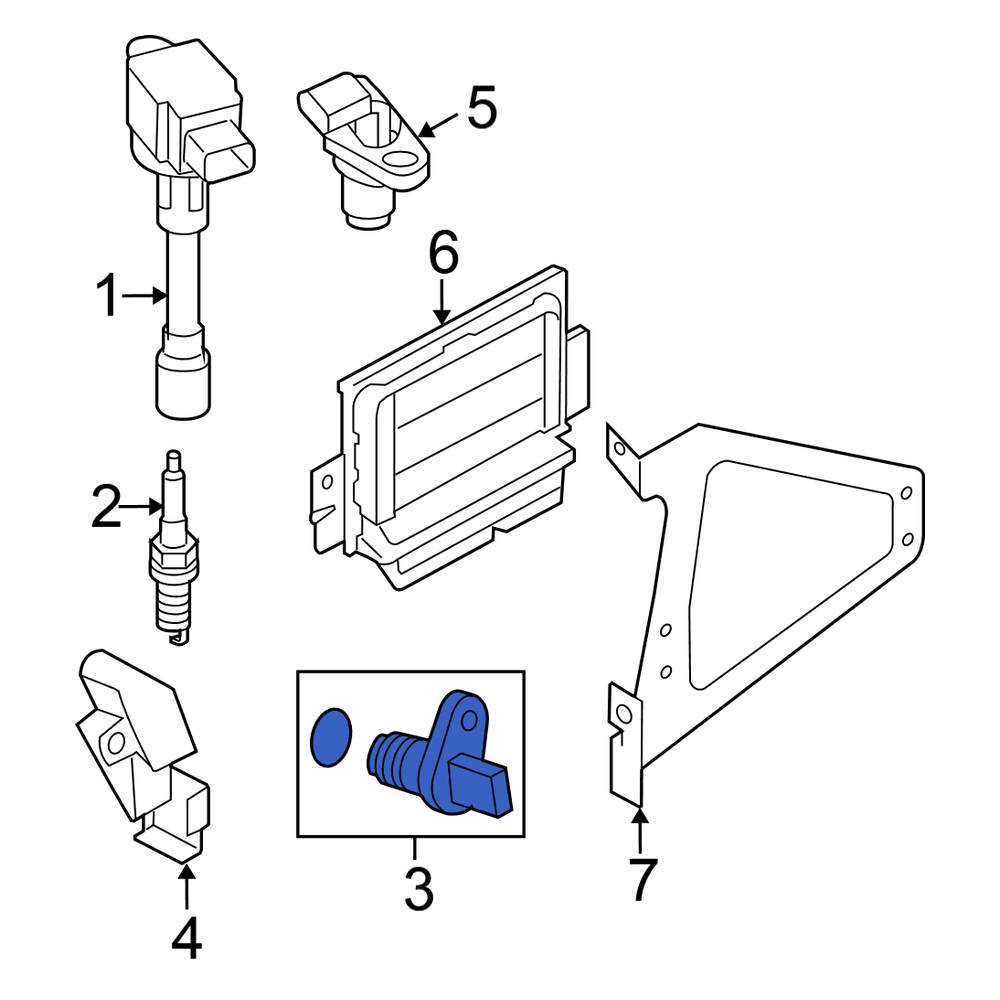 Nissan OE 237311VA0A - Engine Crankshaft Position Sensor