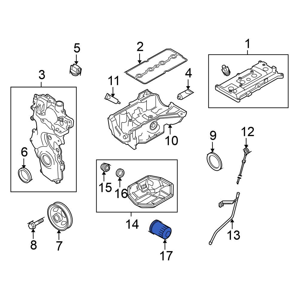 Nissan OE 1520865F0E - Engine Oil Filter