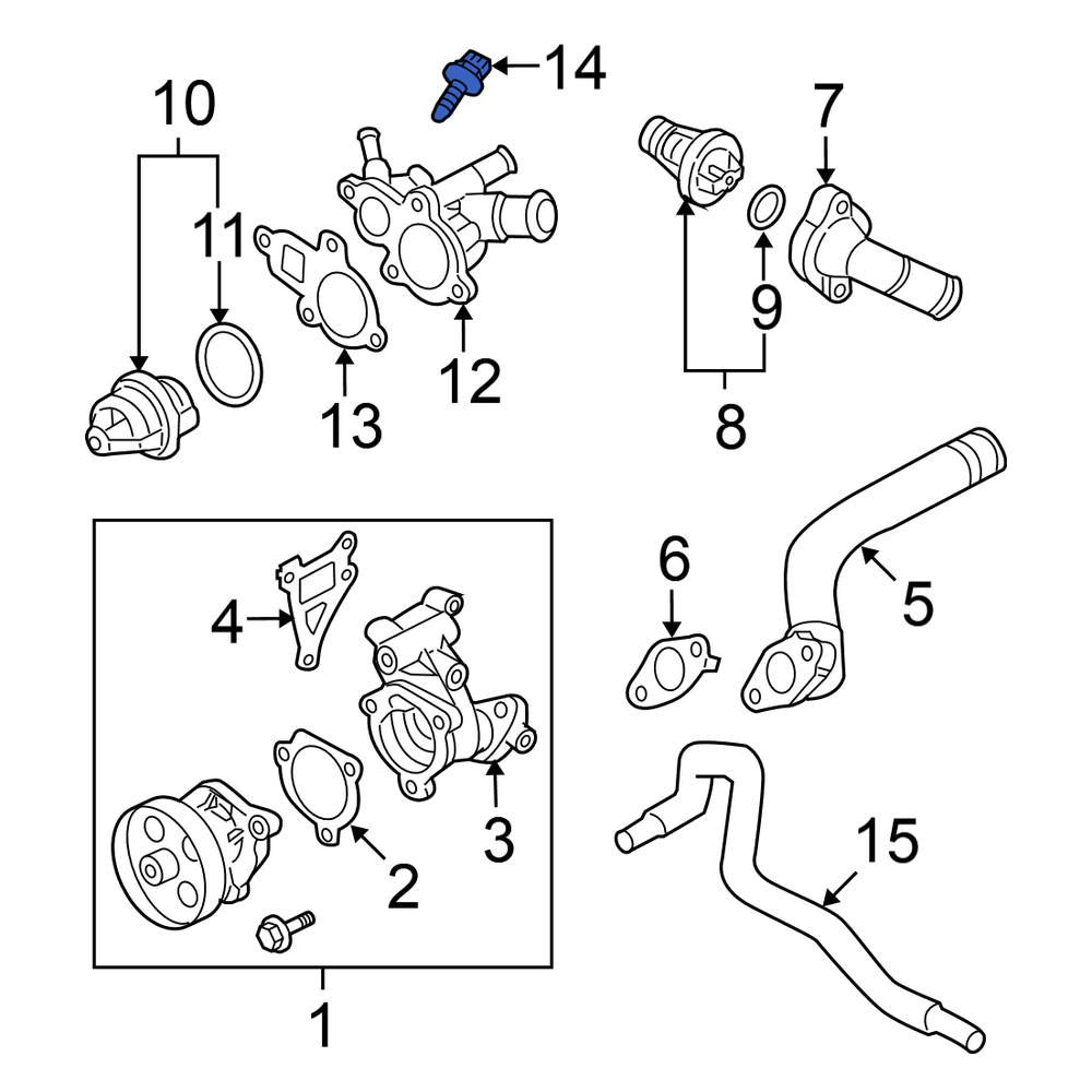 Nissan OE 226307Y000 - Engine Coolant Temperature Sensor