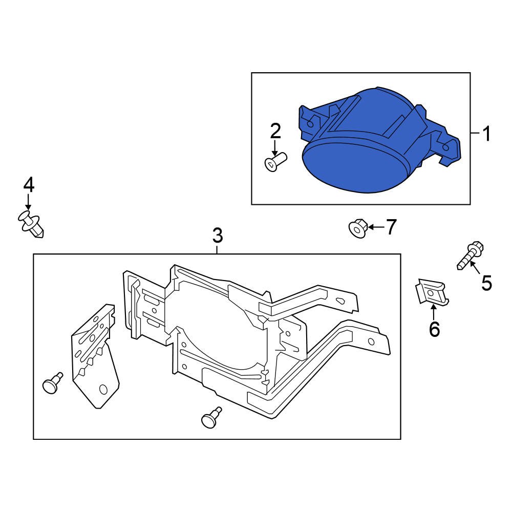 Nissan OE 261509B91D - Front Right Fog Light