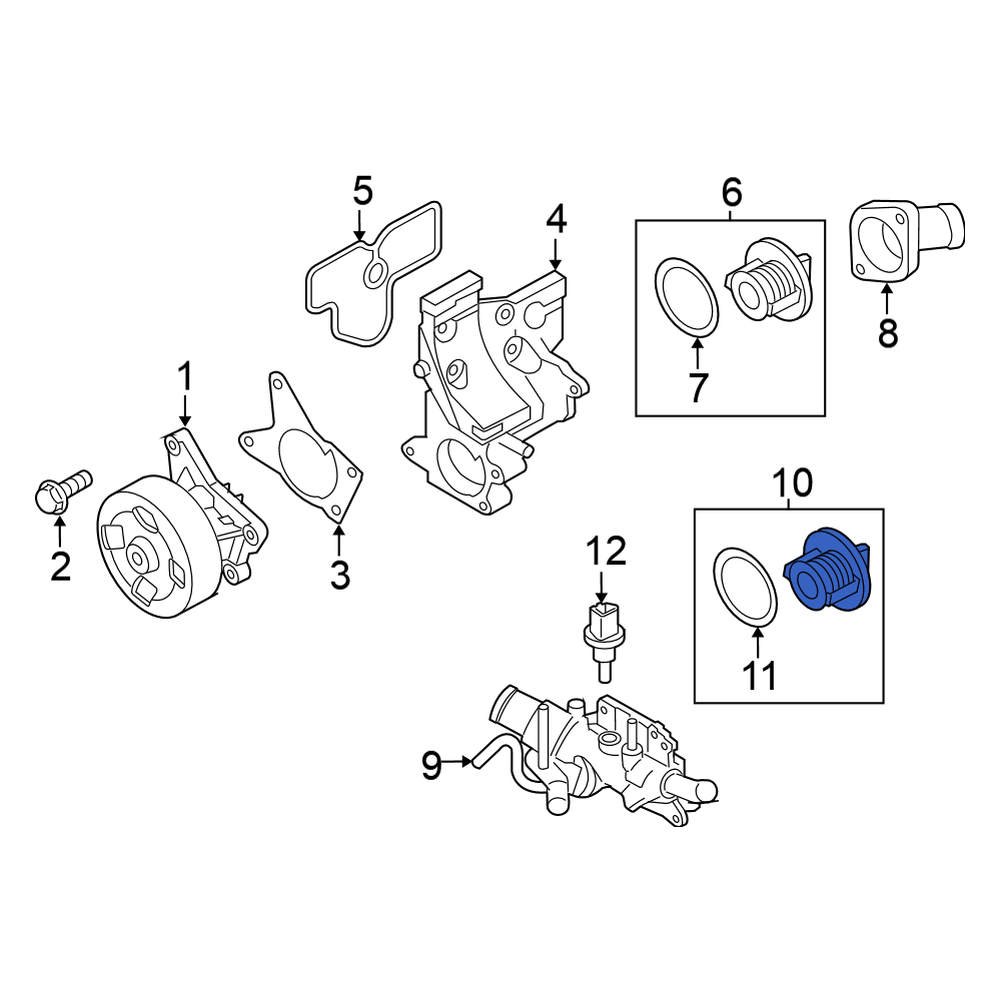 Nissan OE 212303RC1A - Engine Coolant Thermostat