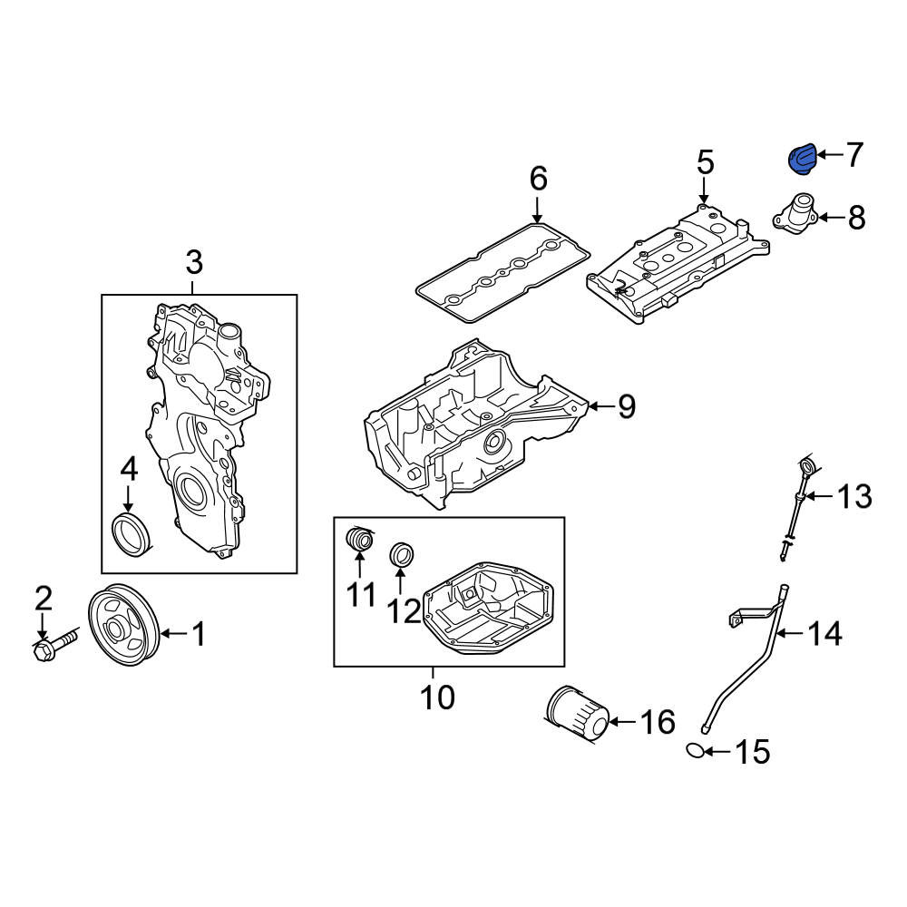 Nissan OE 152559N00A - Engine Oil Filler Cap