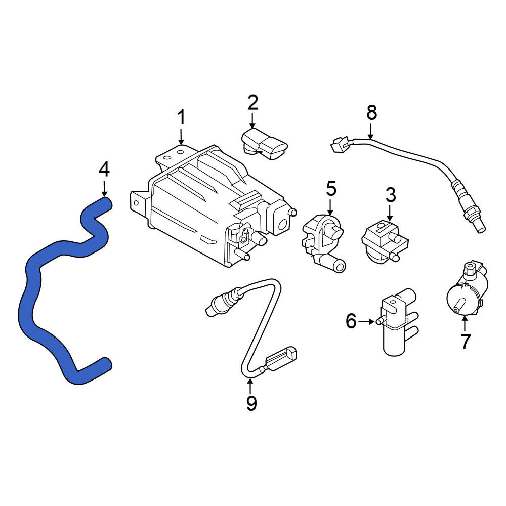 Nissan OE 187913RC0A - Evaporative Emissions System Lines
