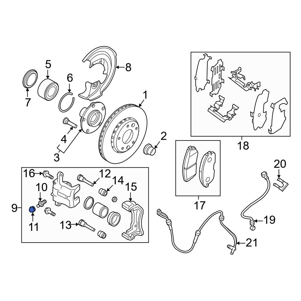 Nissan OE D40606LA0A - Rear Disc Brake Pad Set