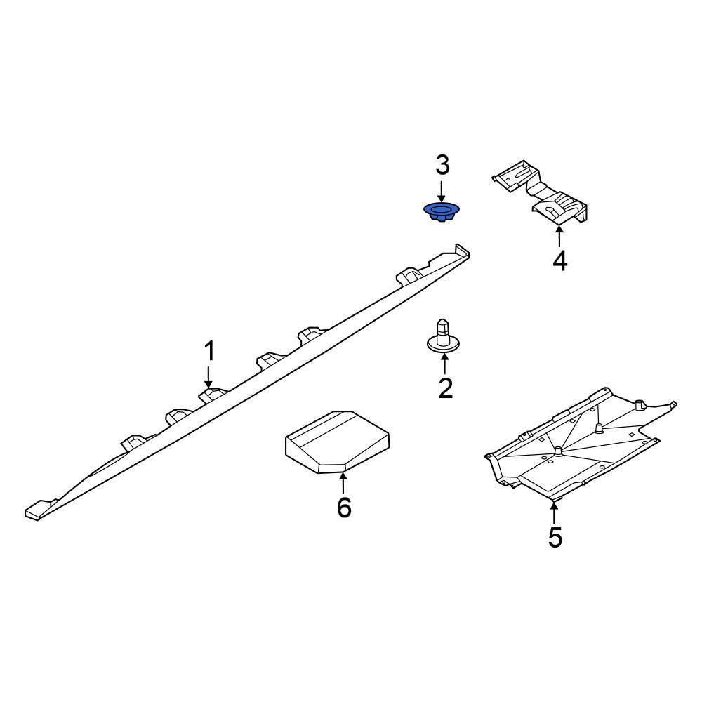Nissan OE 0165802111 - Rocker Panel Molding Cap