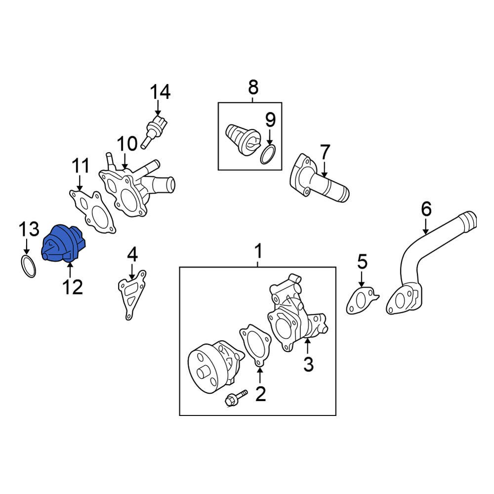 Nissan OE 212306N20A - Engine Coolant Thermostat