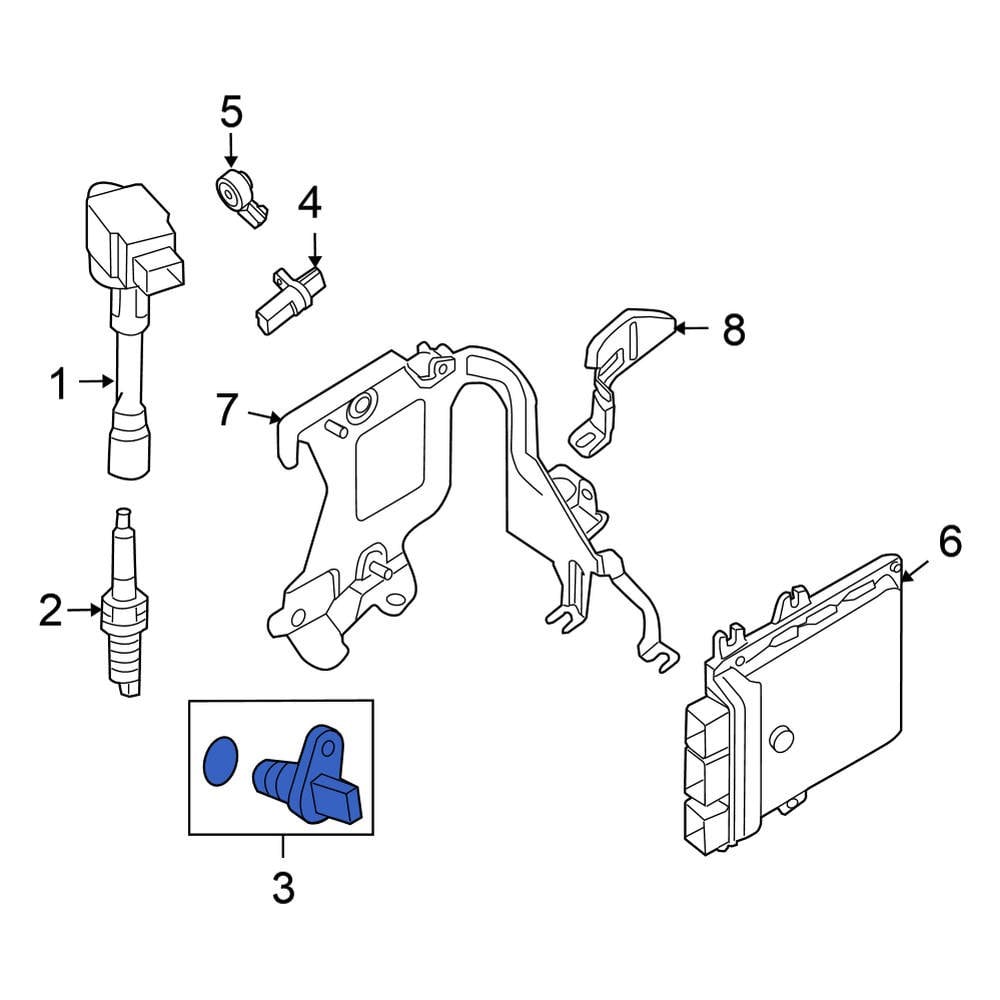 Nissan OE 23731JA10C - Engine Crankshaft Position Sensor