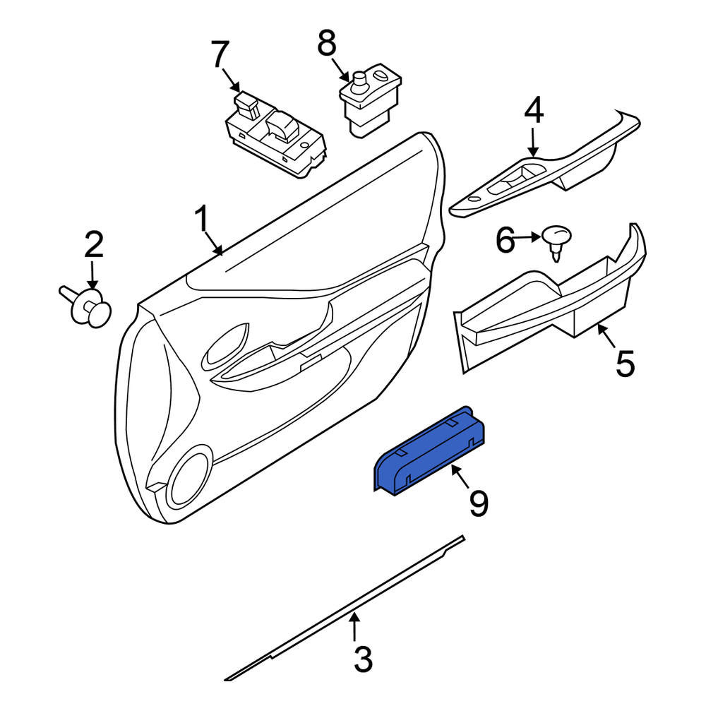 Nissan OE 25360AD000 - Front Door Jamb Switch