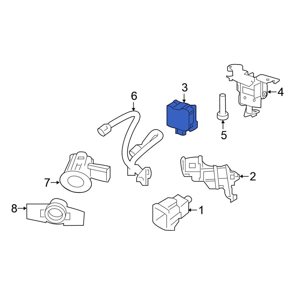 Nissan OE 284389HS0D - Front Cruise Control Distance Sensor