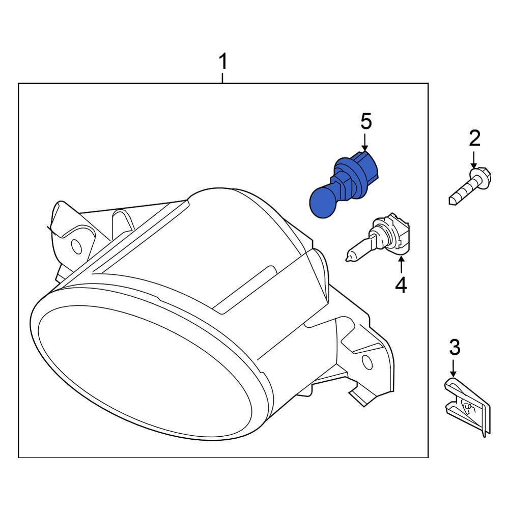 Nissan OE 262618998D - Front Daytime Running Light