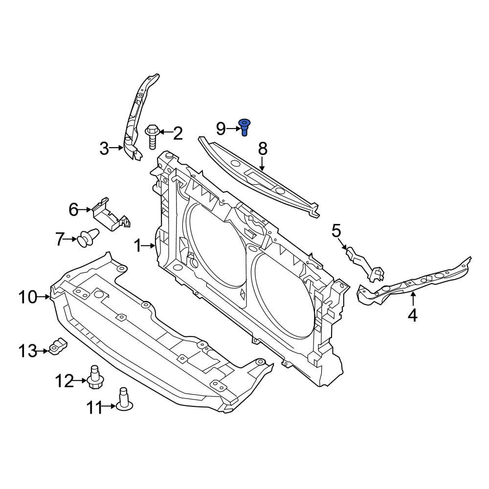 Nissan OE 11296AG000 - Bumper Impact Bar Clip