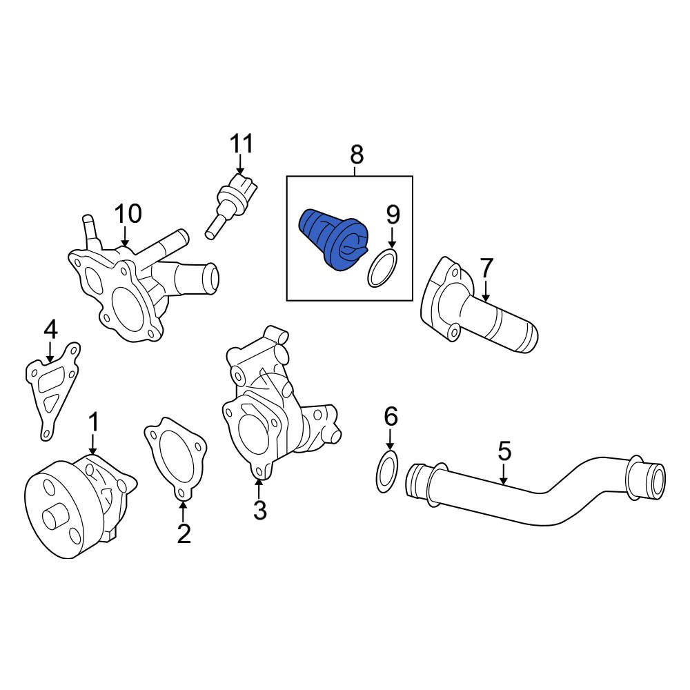 Nissan OE 21200EA000 - Engine Coolant Thermostat