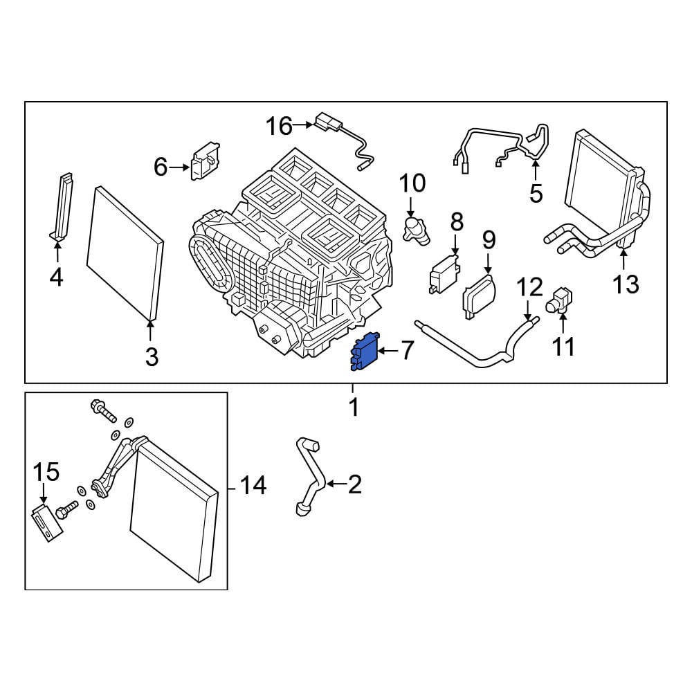 Nissan OE 27732A070A - HVAC Blend Door Actuator