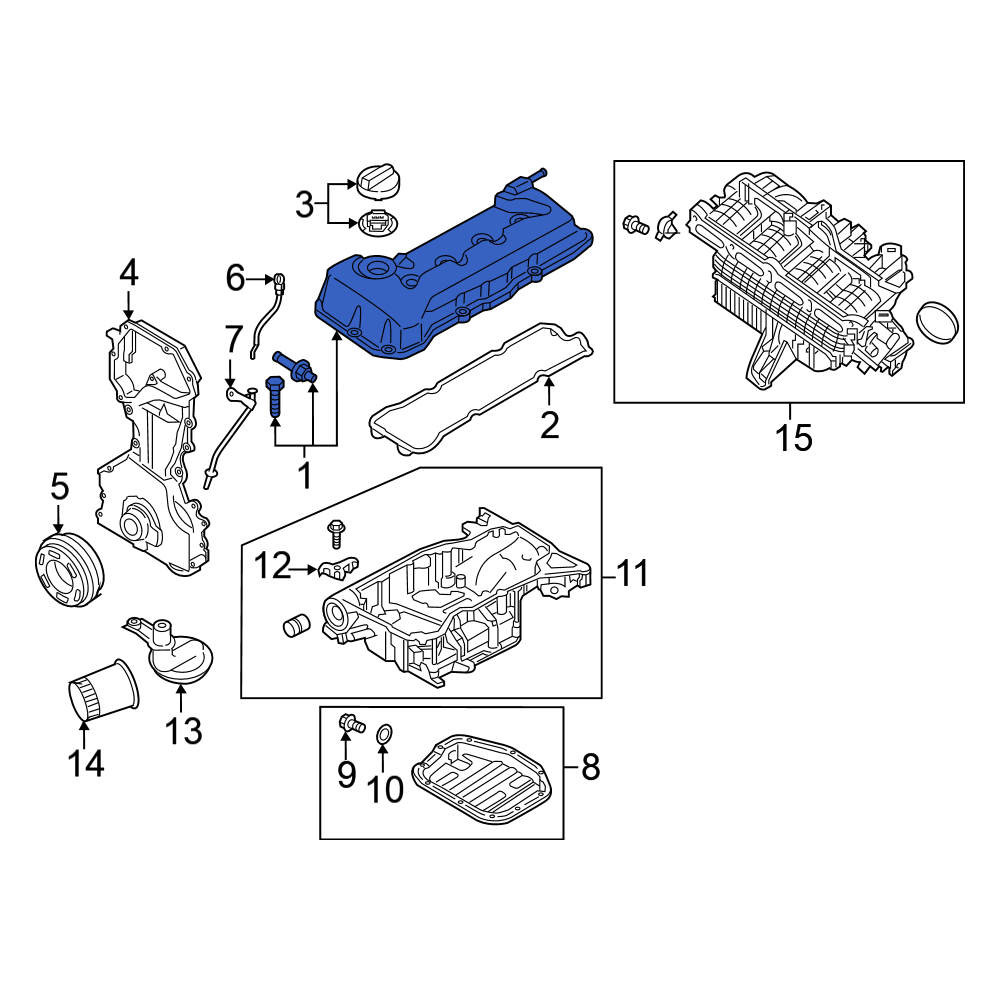 Nissan OE 132644JM0A - Engine Valve Cover