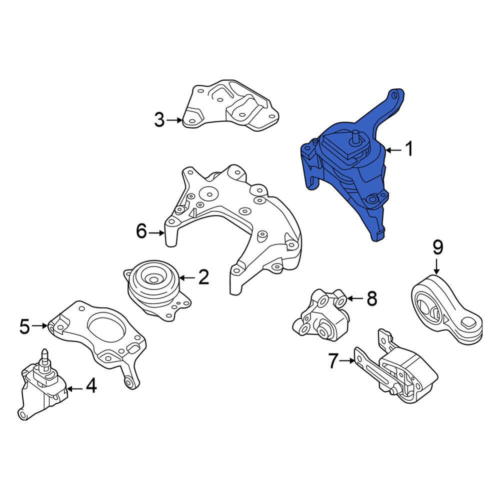 Nissan OE 112103TA1D - Right Engine Mount