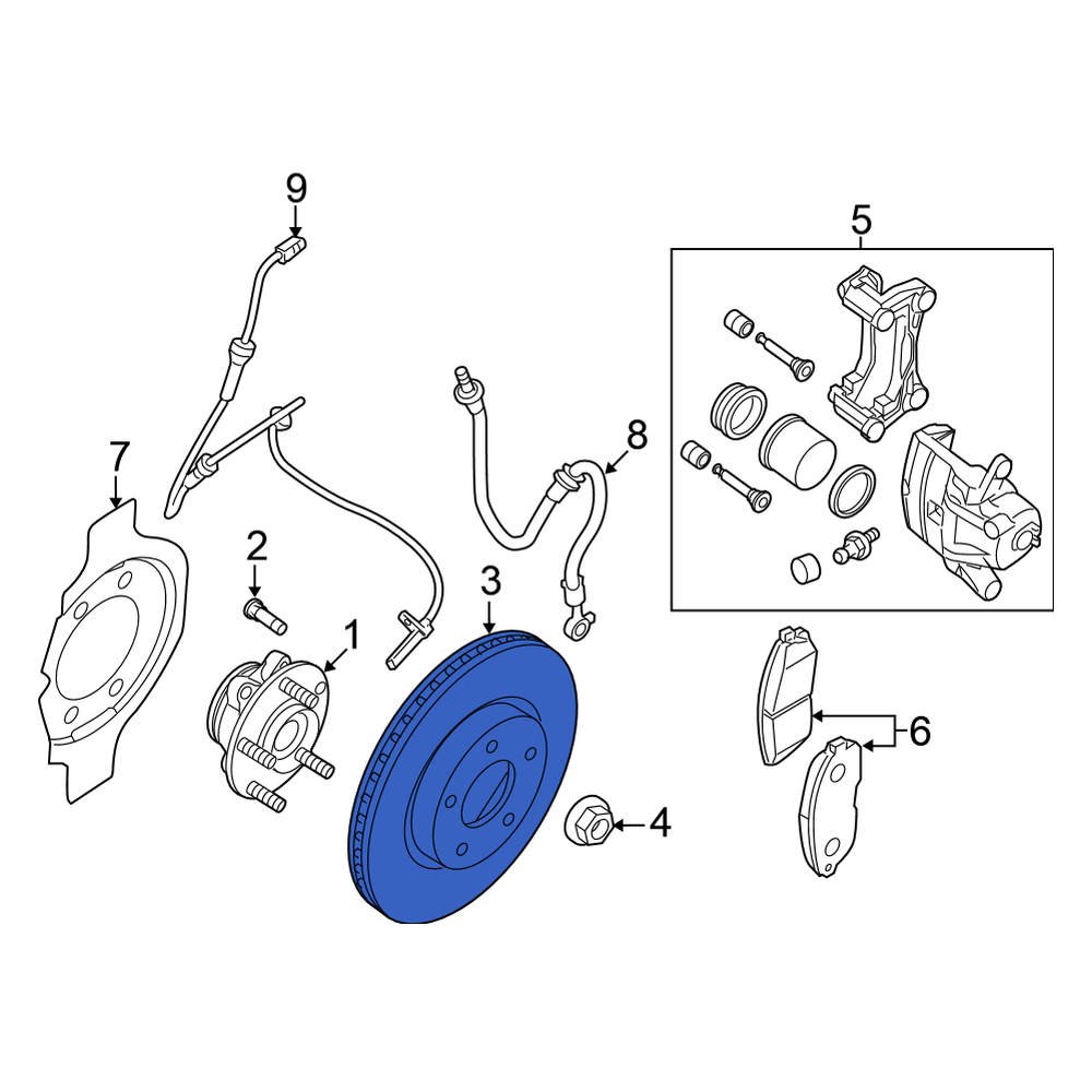 Nissan OE 402063TA0A - Front Disc Brake Rotor