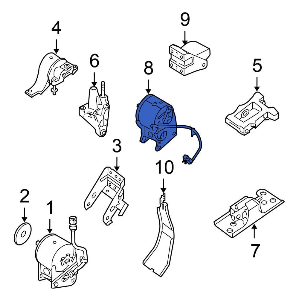 Nissan OE 112708J10A - Front Engine Mount