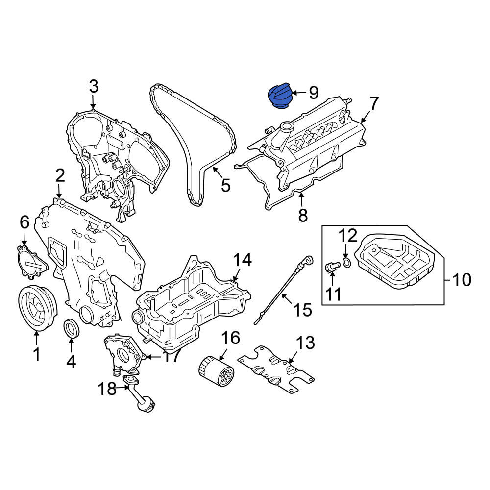 Nissan OE 152559N00A - Engine Oil Filler Cap