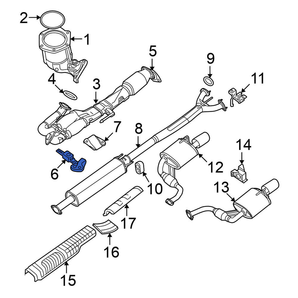 Nissan OE 206111AA2A - Exhaust Mount Bushing