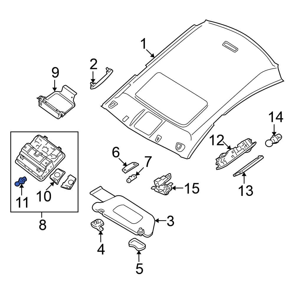 Nissan OE 26282JA00A - Map Light Bulb