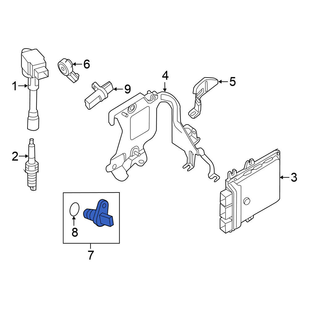 Nissan OE 23731JA11B - Engine Camshaft Position Sensor