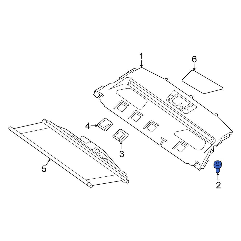 Nissan OE 84953JA00A - Door Interior Trim Panel Retainer