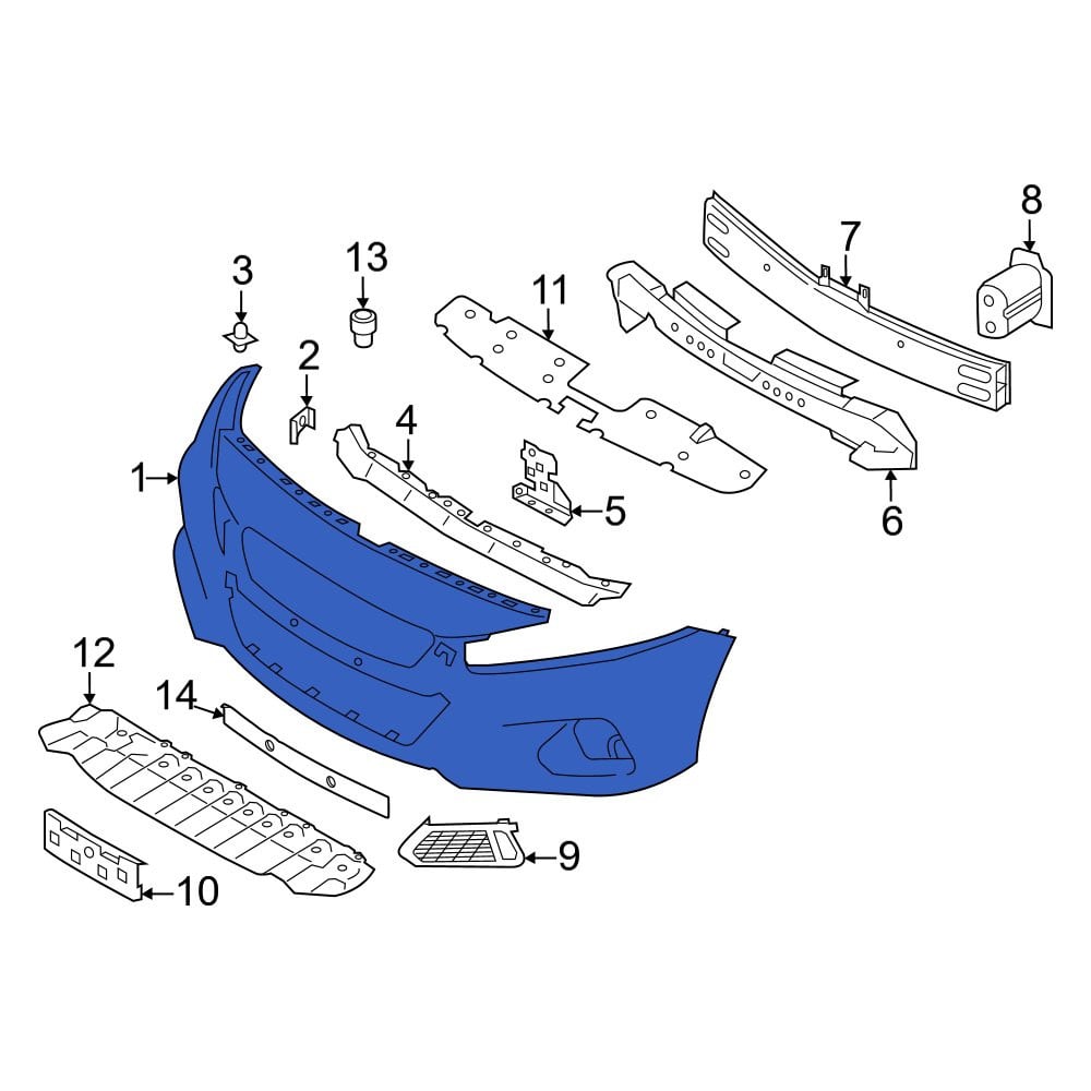 Nissan OE 620229HG0H - Front Bumper Cover