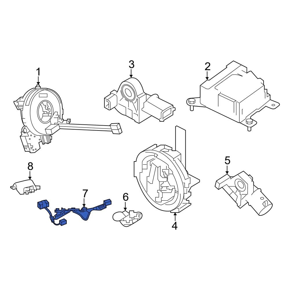 Nissan OE 988546CA2A - Air Bag Wiring Harness