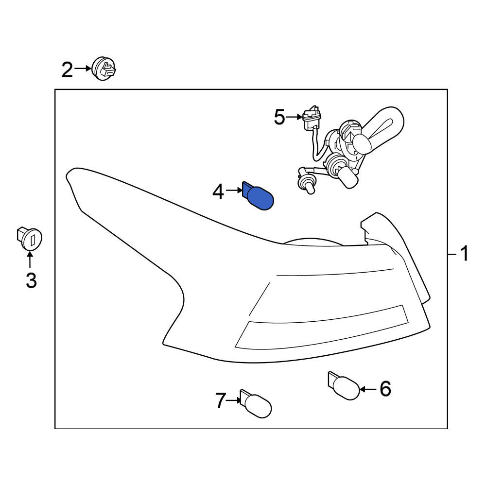 Nissan OE 2626189947 - Tail Light Bulb