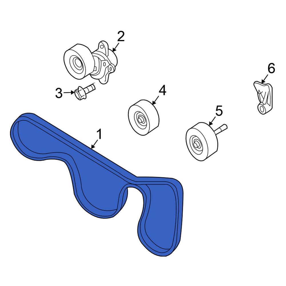 Nissan OE 11720JA10B - Serpentine Belt