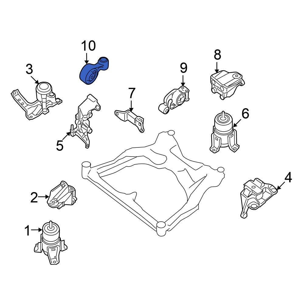 Nissan OE 113509N00A - Engine Support Rod