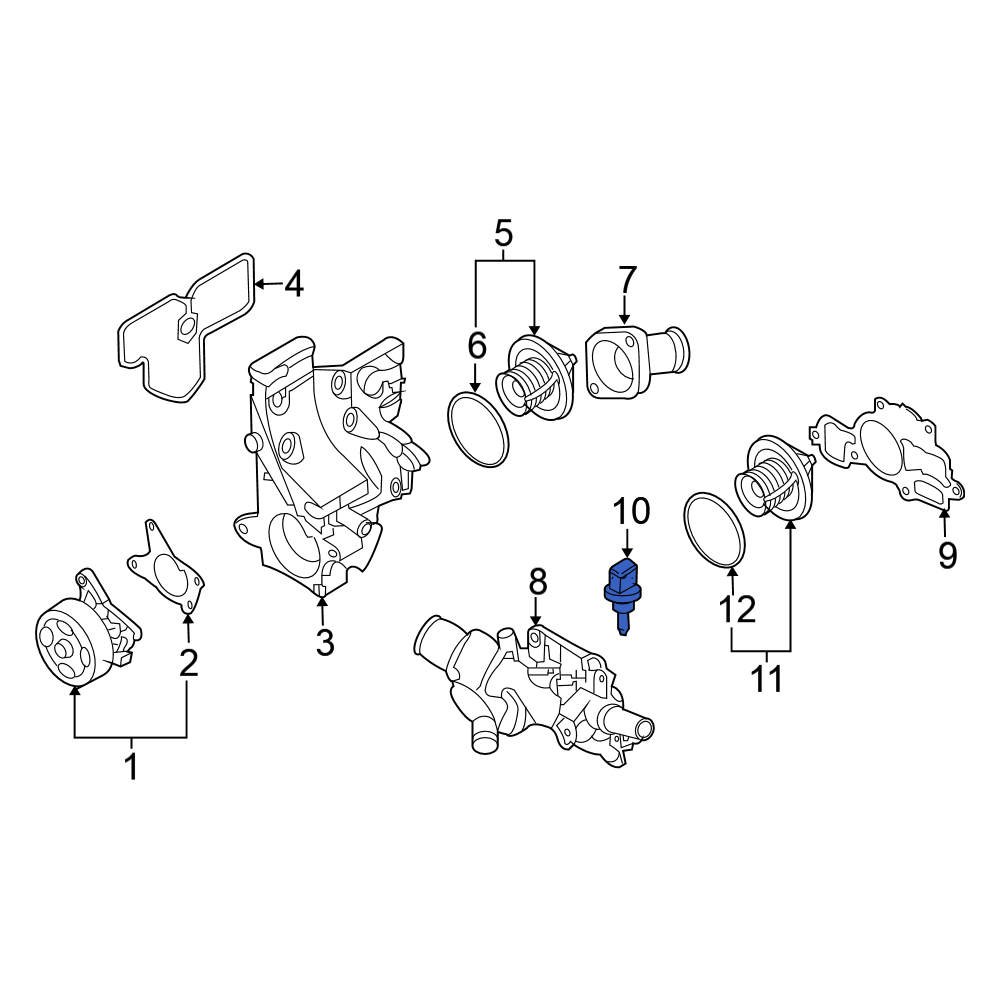 Nissan OE 226307Y000 - Engine Coolant Temperature Sensor