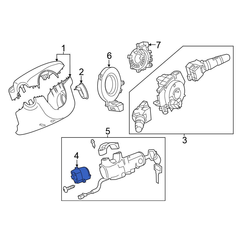 Nissan OE 487500M010 - Ignition Switch
