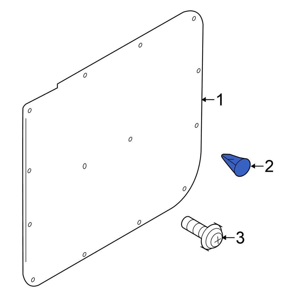 Nissan OE 0155306753 - Door Interior Trim Panel Retainer