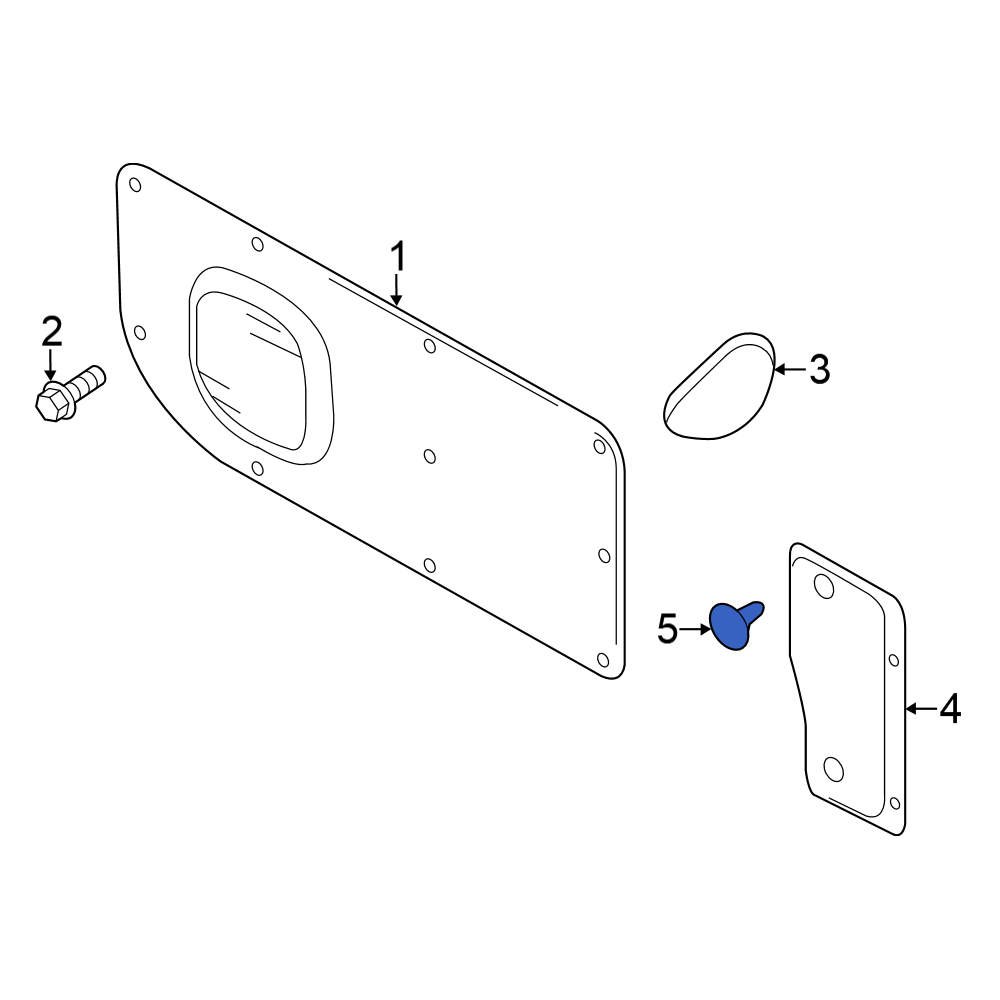 Nissan OE 0155306753 - Quarter Panel Trim Panel Clip