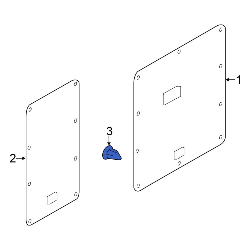 Nissan OE 0155306753 - Door Interior Trim Panel Retainer