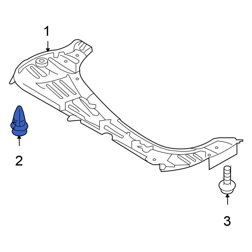 Nissan OE 0155305933 - Bumper Cover Retainer