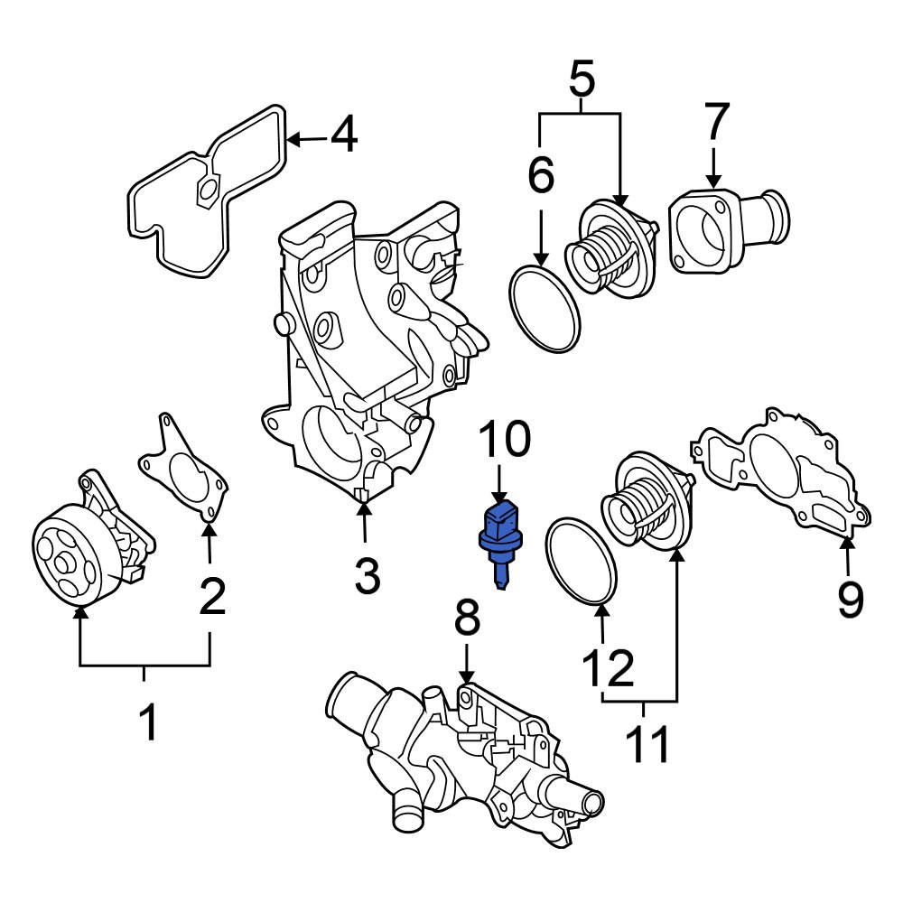 Nissan OE 226307Y000 - Engine Coolant Temperature Sensor