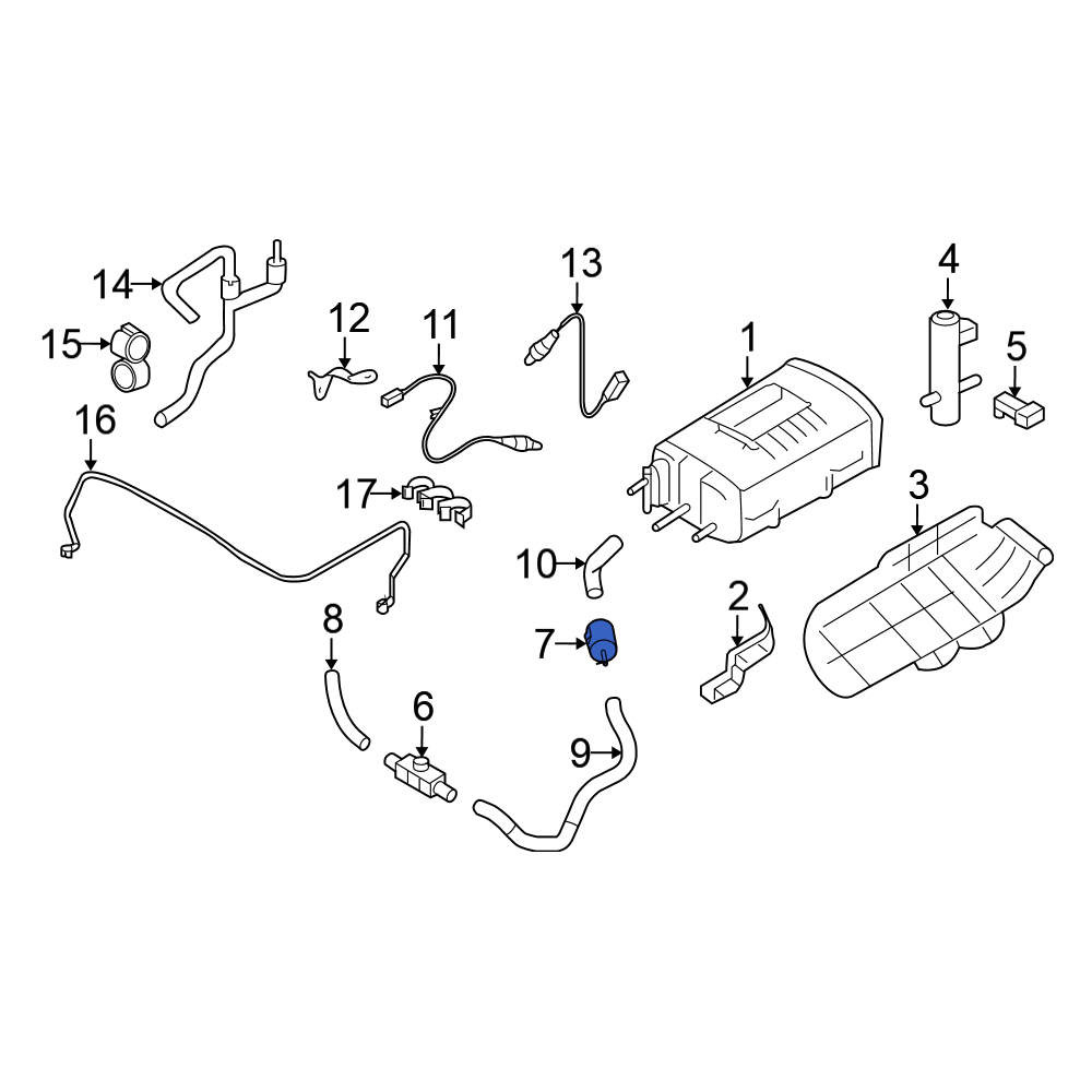 Nissan OE 14958EM30A - Vacuum Check Valve