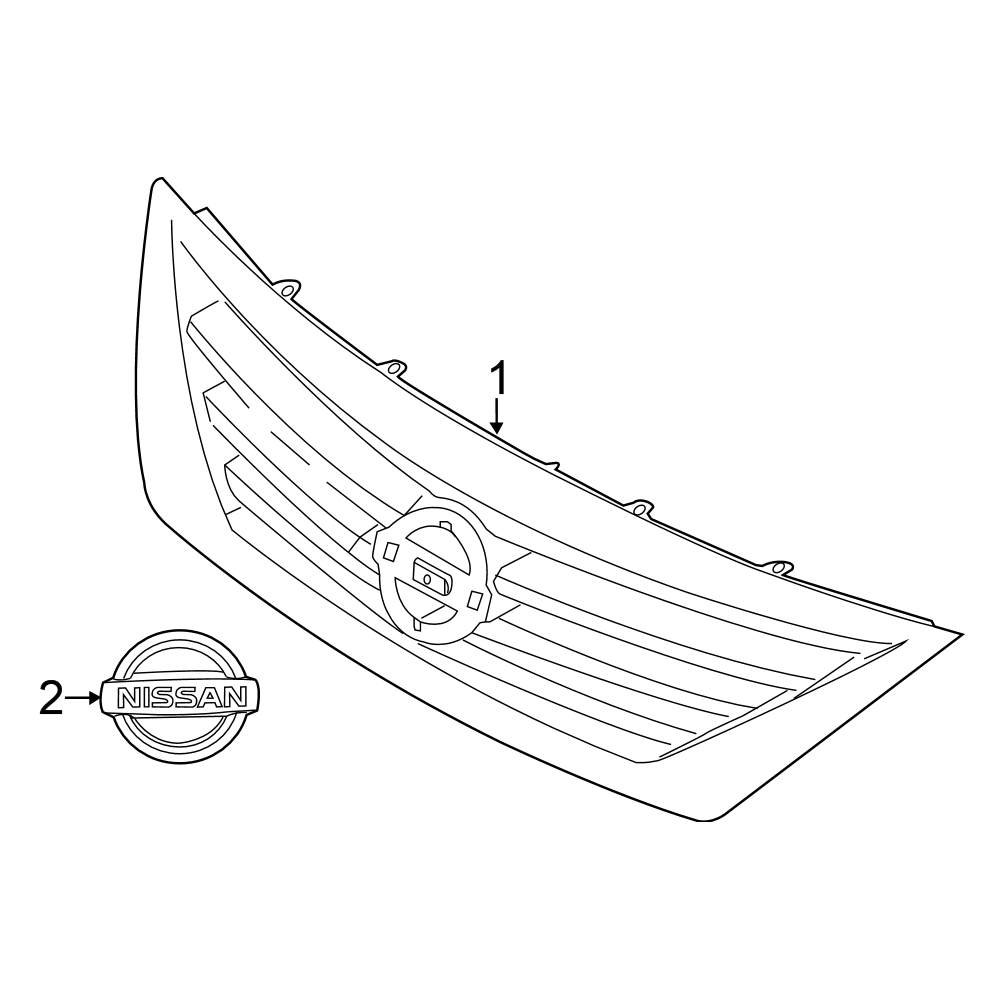 Nissan OE 628901KA0A - Front Grille Emblem