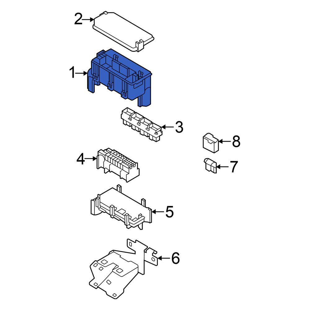Nissan OE 243845RB0A - Fuse and Relay Center