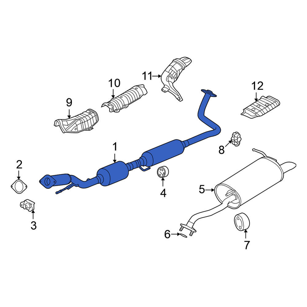 Nissan OE 200A05RL6A - Catalytic Converter
