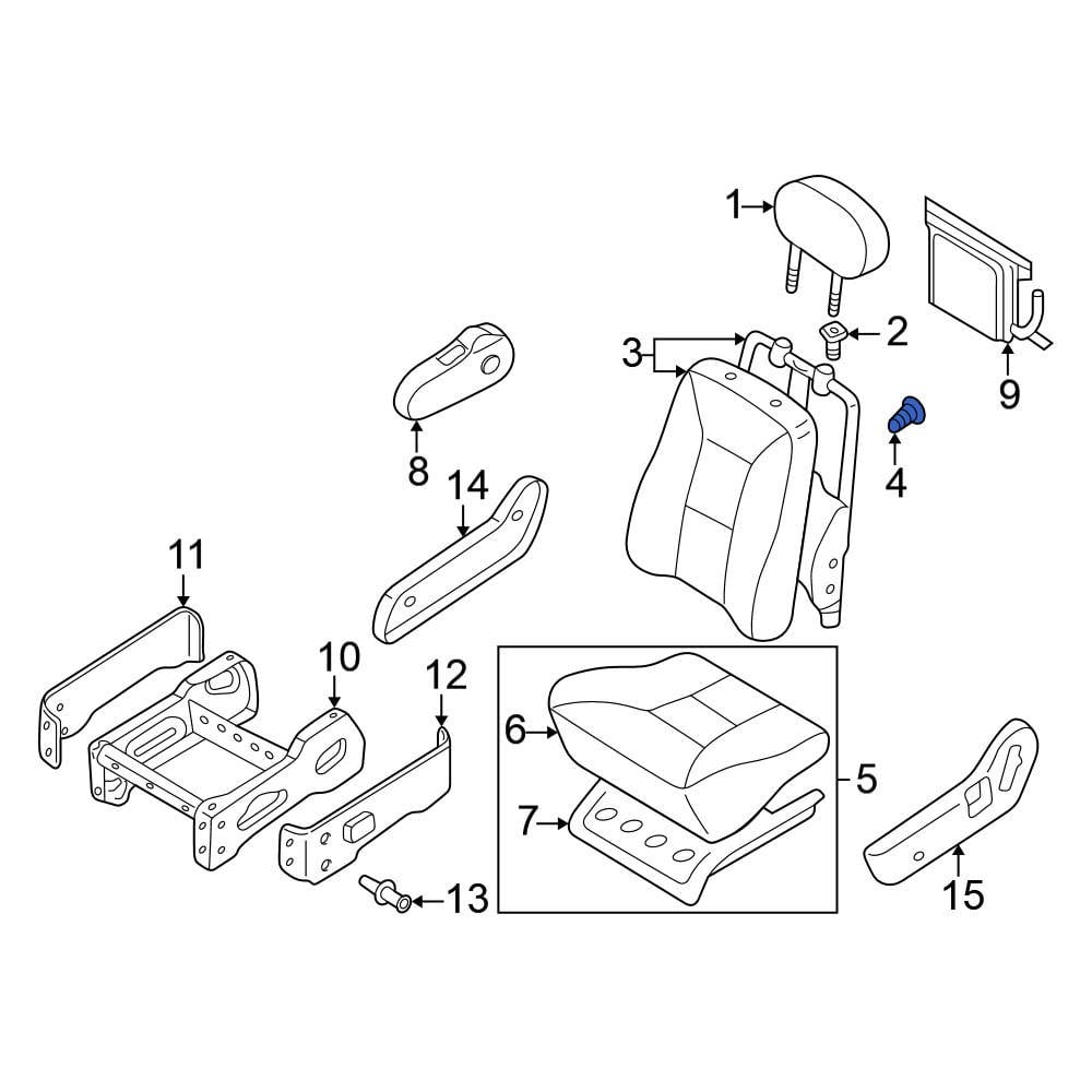 Nissan OE 8690132200 - Seat Cushion Pad Clip