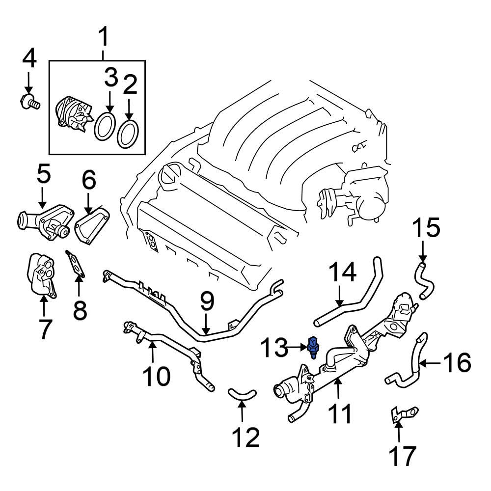 Nissan OE 226307Y000 - Engine Coolant Temperature Sensor