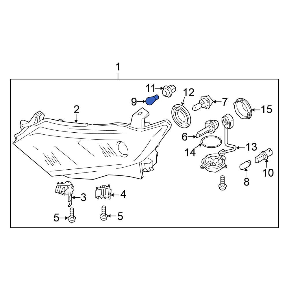 Nissan OE 2627289917 - Turn Signal & Parking Light Bulb